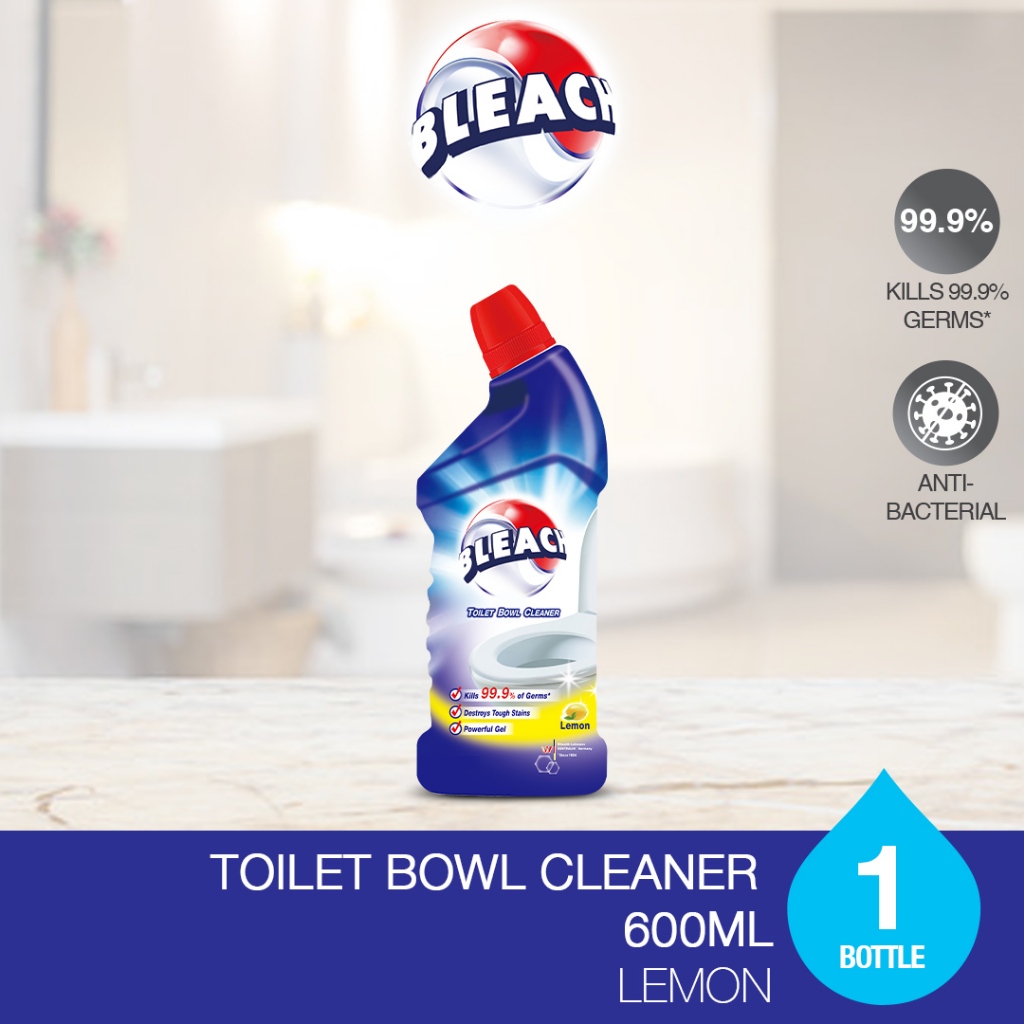 Bleach Toilet Bowl Cleaner - Lemon (600ml) | Shopee Malaysia