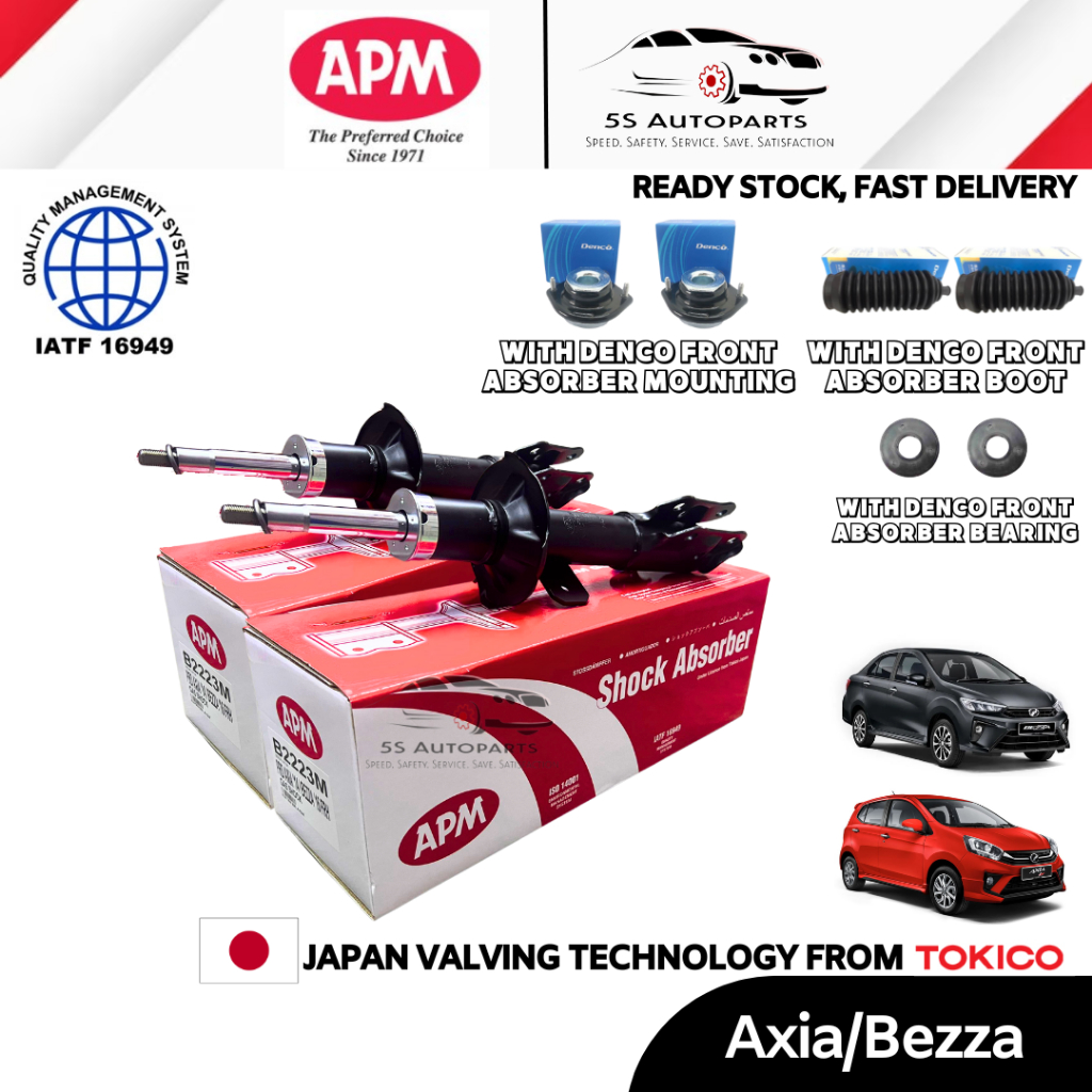 APM Perodua Axia, Bezza Front (Depan), Rear (Belakang) Gas Shock ...
