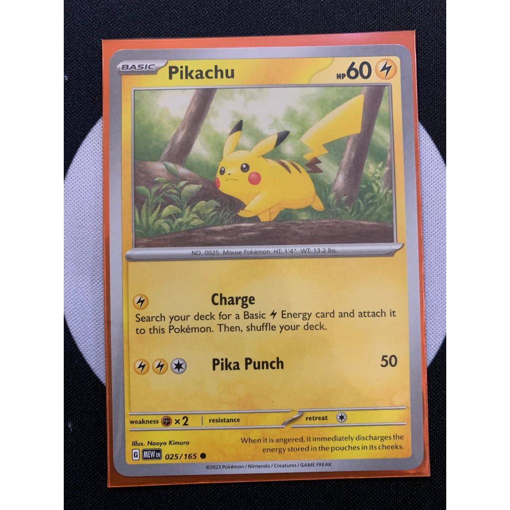 Pikachu 025/165 Pokemon TCG | Shopee Malaysia