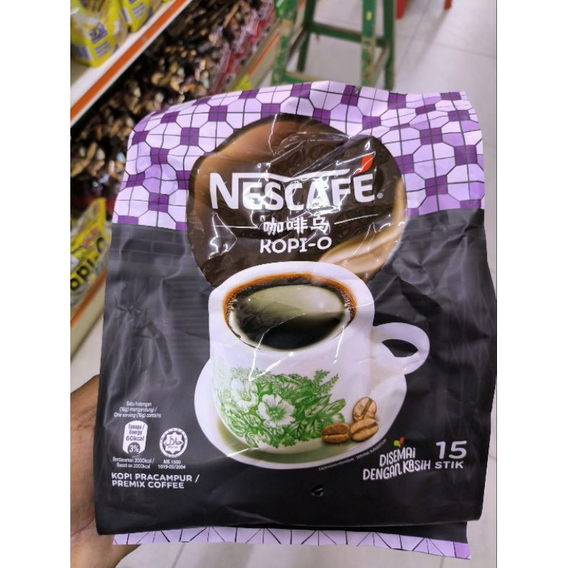 Nescafe kopi o 15 sachets Instant coffee drinks | Shopee Malaysia