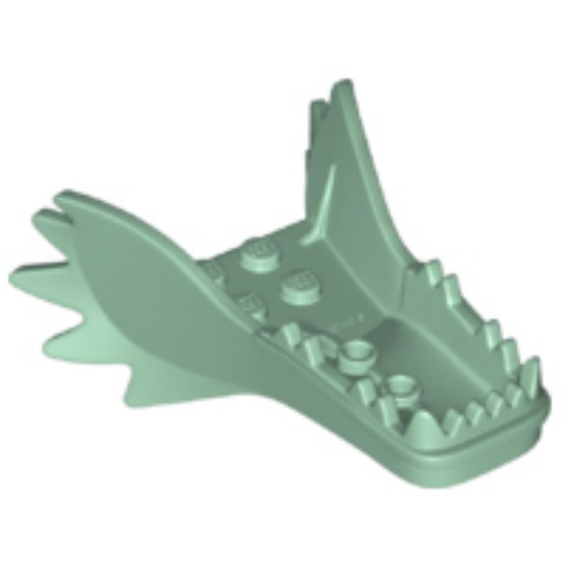 ~ FB ~ Lego Part - Dragon Head ( Ninjago ) Jaw Lower with Frills and ...