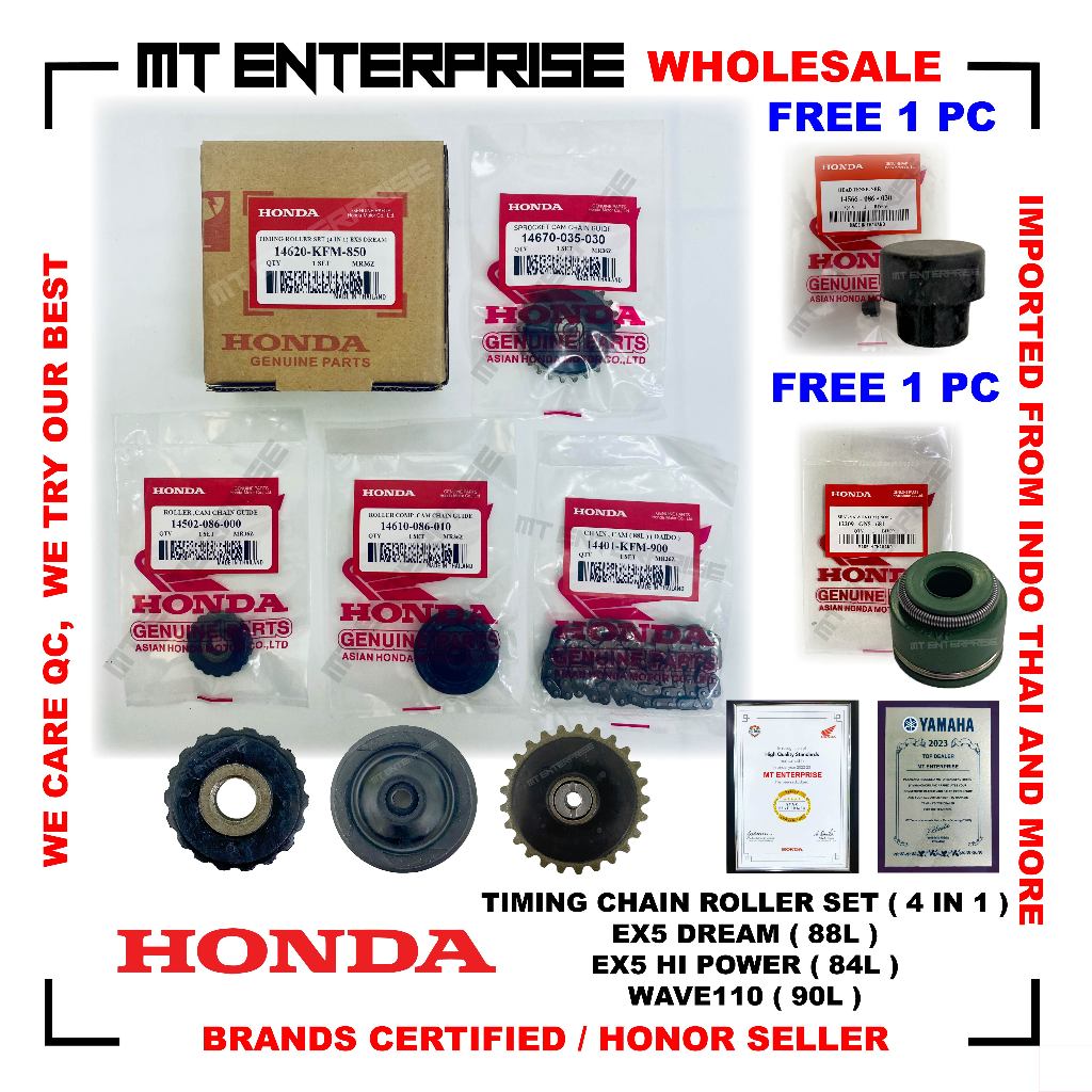 Honda Thai Timing Chain Roller Set - EX5 DREAM WAVE110 | Shopee Malaysia