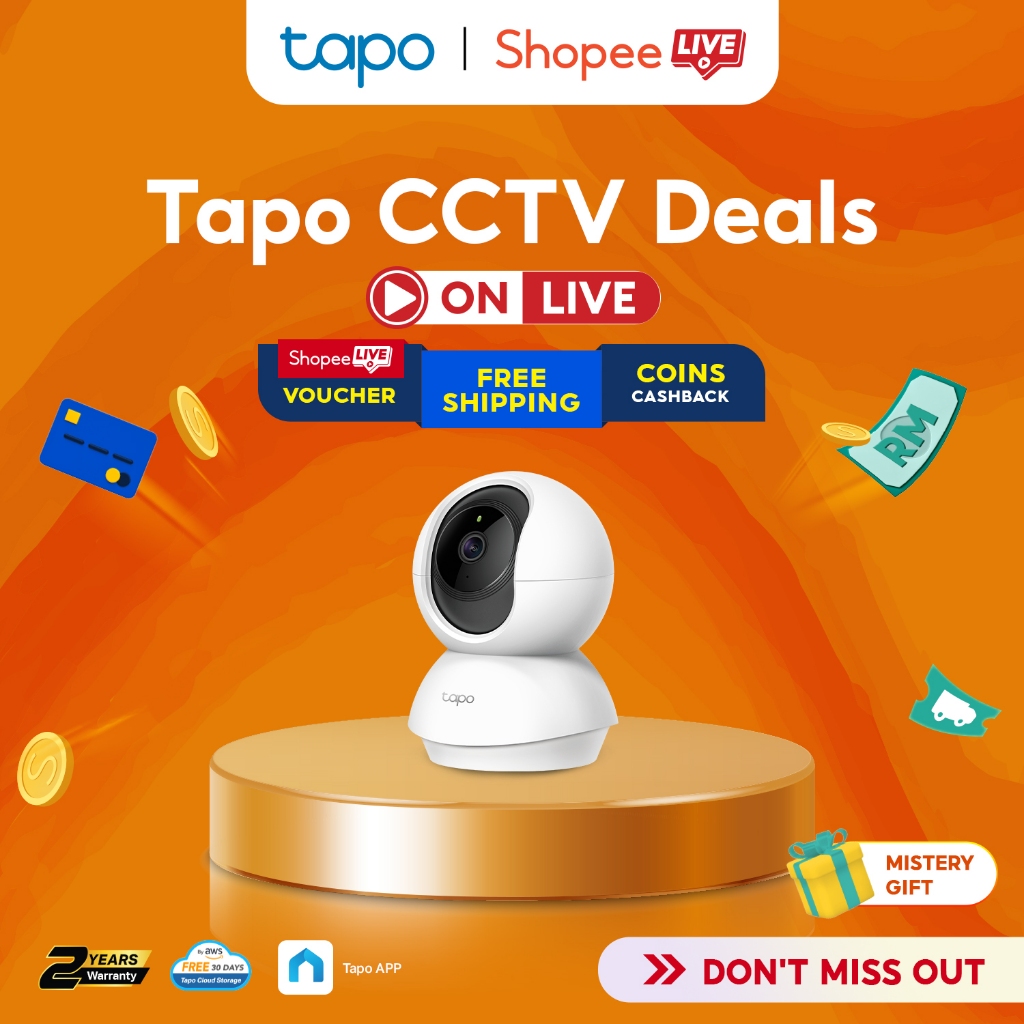 [ Watch Live & Grab Deal ] TP-Link Tapo TC71 3MP 2K WiFCTV IP Home ...