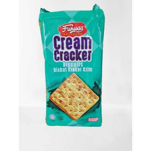 **FUNWAY Biskut Cracker** Saiz 400g / pek (Carton = 400g x 12) | Shopee ...