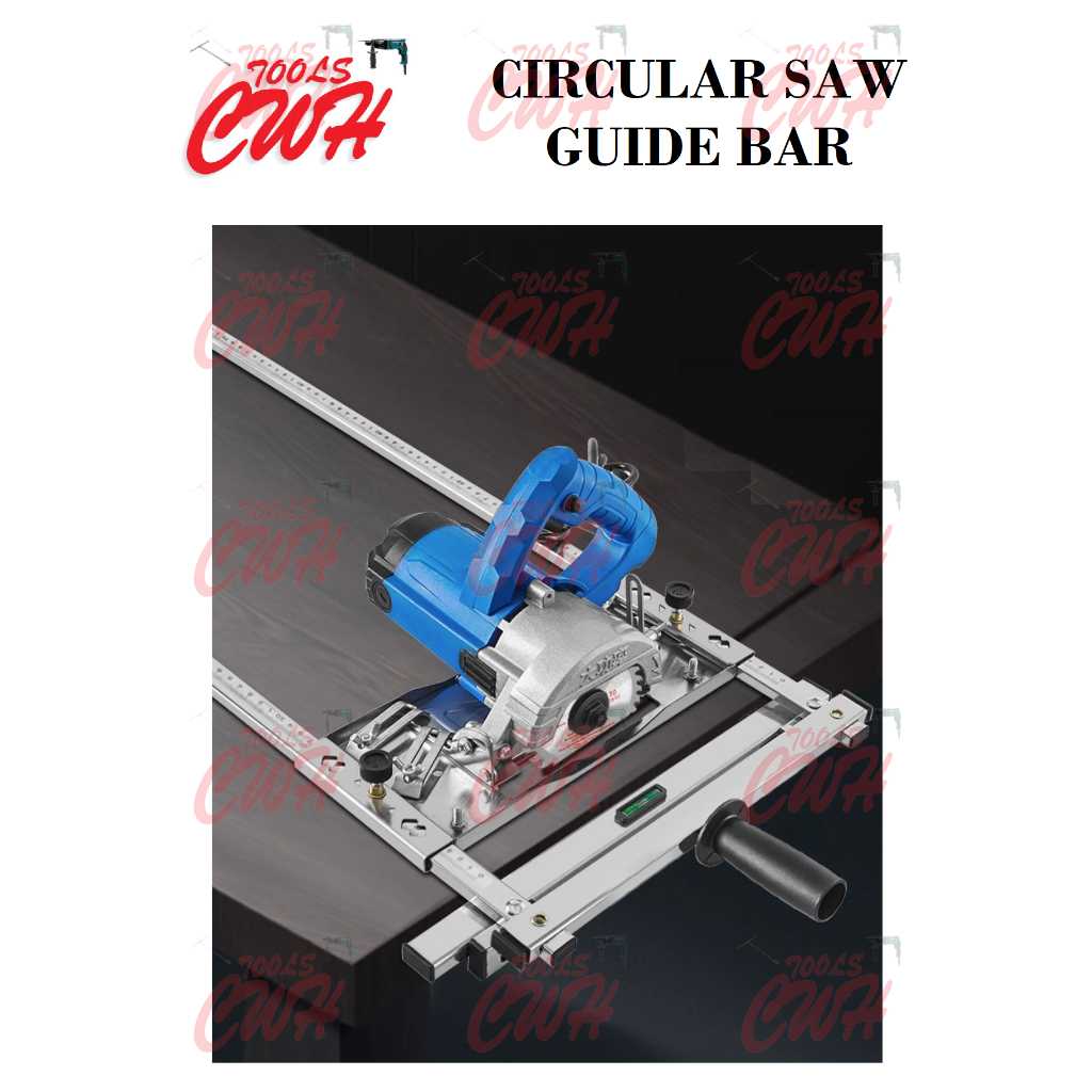 4" 5" CIRCULAR SAW TILE CUTTER WOOD TRIMMER TRIMMING MACHINE ADJUSTABLE SLIDING EDGE GUIDE BAR ...