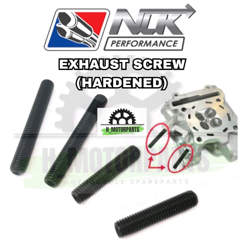 NLK PERFORMANCE RACING M8 STUD SCREW EXHAUST HARDENED 50MM 60MM ALLEN ...
