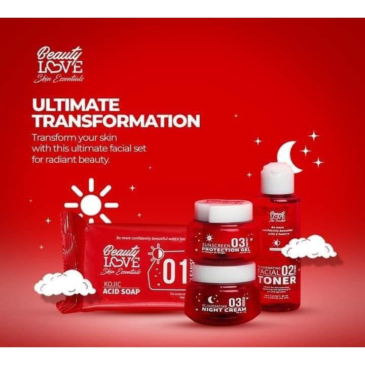 BEAUTY LOVE - SKIN ESSENTIAL SET | Shopee Malaysia