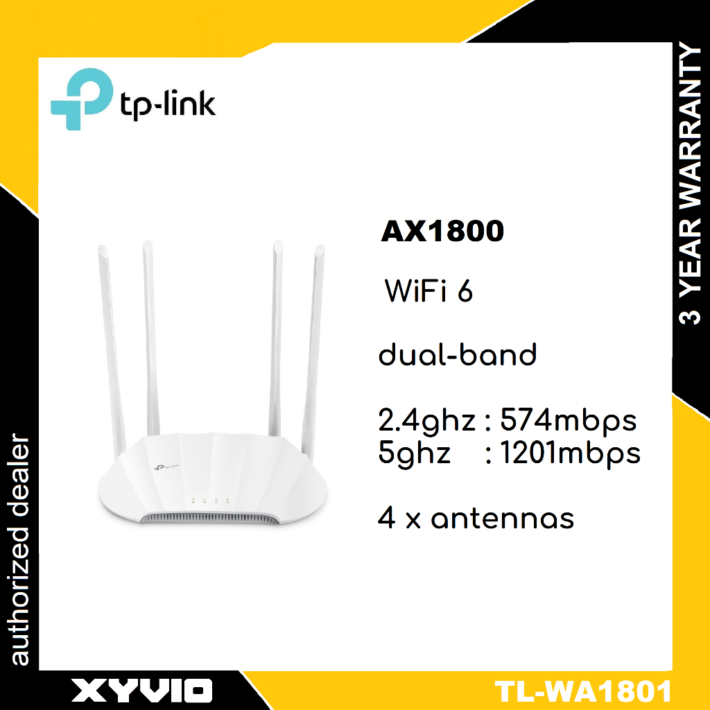 NEW LAUNCH!!! TP-LINK TL-WA1801 AX1800 Gigabit Wi-Fi 6 Access Point | Shopee Malaysia