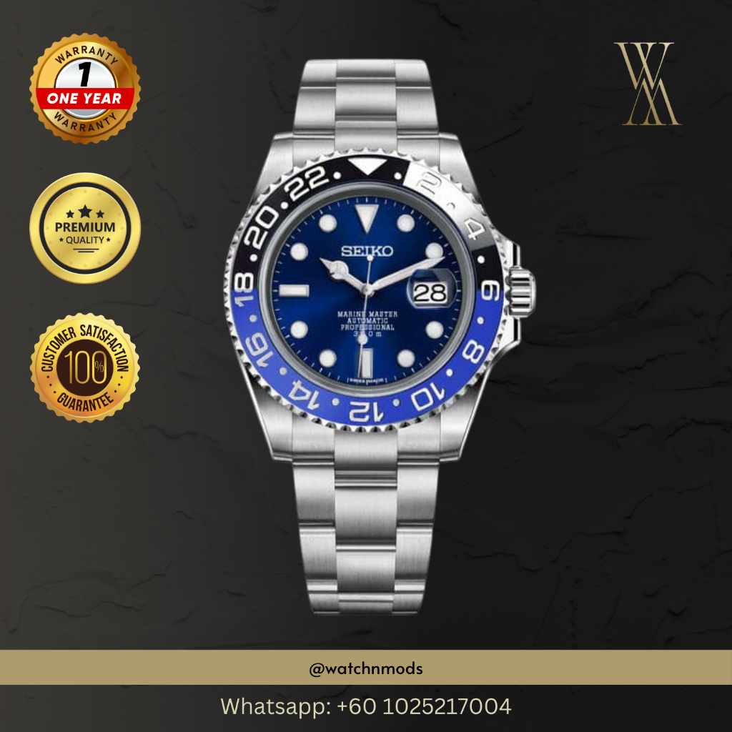 Seiko Mods NH35 Automatic Movement - Submariner Blue Batman | Shopee Malaysia