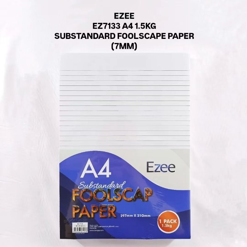 (1PKT) EZEE EZ7133 A4 Substandard Foolscape Exam Sheet Paper | 1.5KG ...