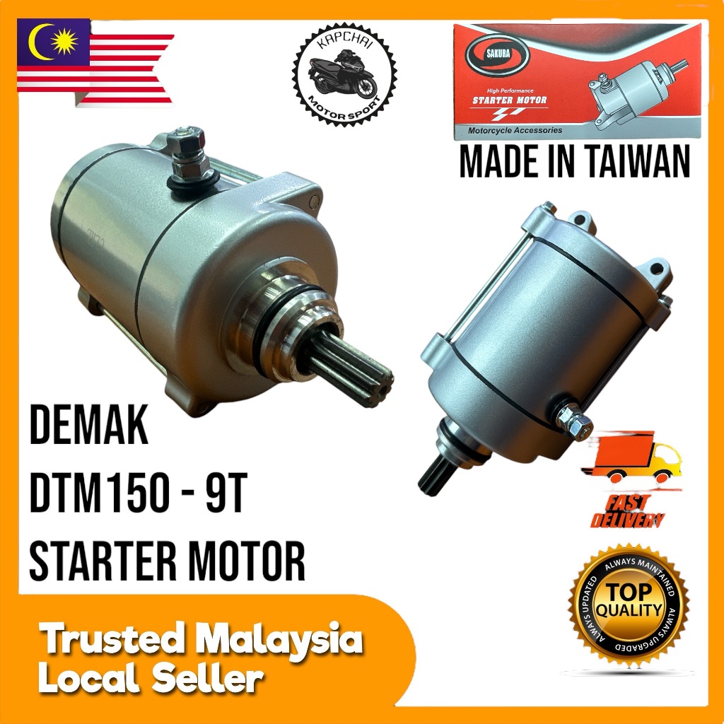 DEMAK DTM150 9T STARTER MOTOR ASSY | Shopee Malaysia