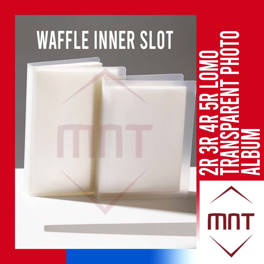 [MNT] Transparent Album WAFFLE INNER Slots Matte Cover for 3R 4R 5R 2R ...