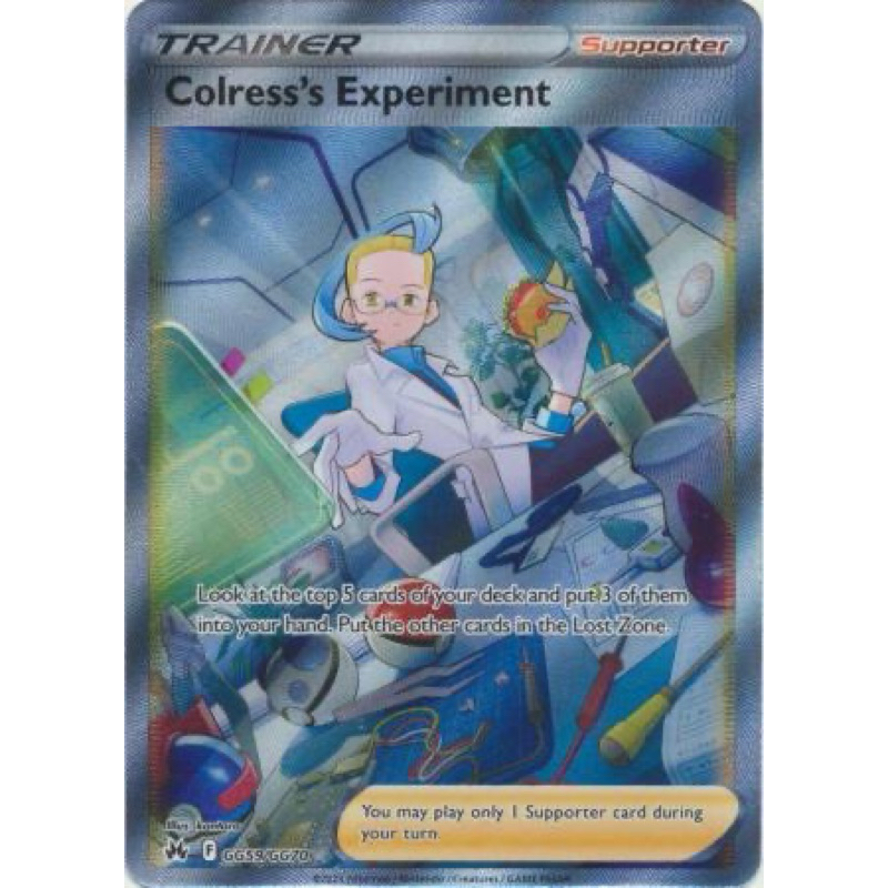 Colress's Experiment - GG59/GG70 - Full Art Ultra Rare Crown Zenith ...