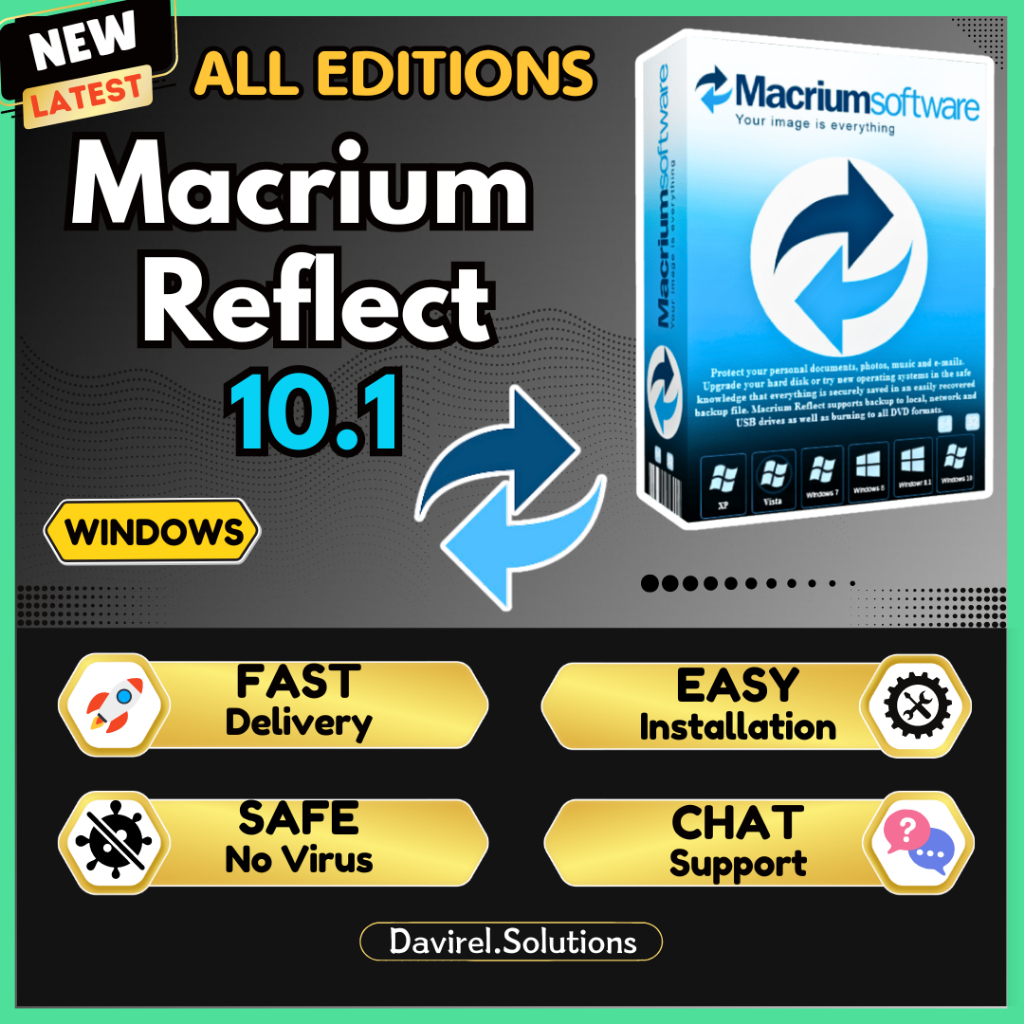 Macrium Reflect 10.1 | All Edition with Installation Guide | Full Version ( Workstation/Server ...