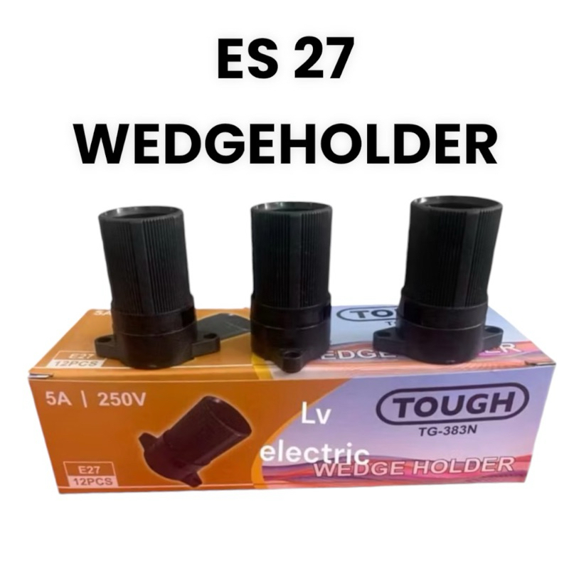 WEDGE HOLDER ES27/Socket Light Bulb Holder Weatherproof High Quality(1 ...