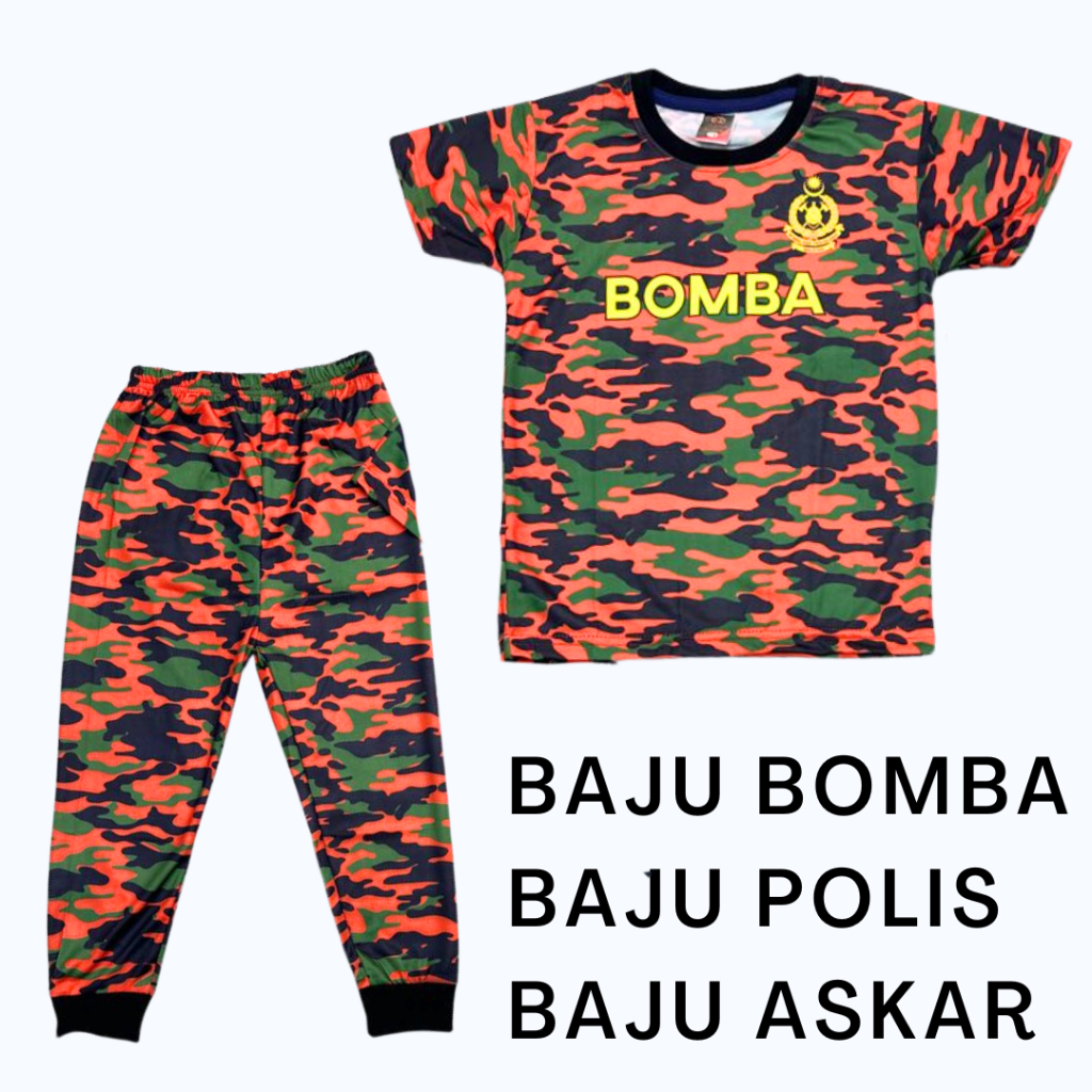 Baju Askar/ Bomba/ Comando/ Polis Kanak Kanak (1-8 Tahun)baju budak ...