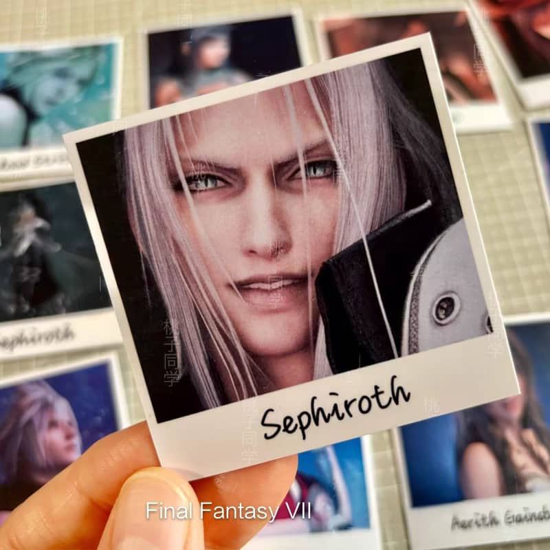 FF7 Final Fantasy 7 Rebirth Polaroid Style Stickers Cards Design, Cloud ...