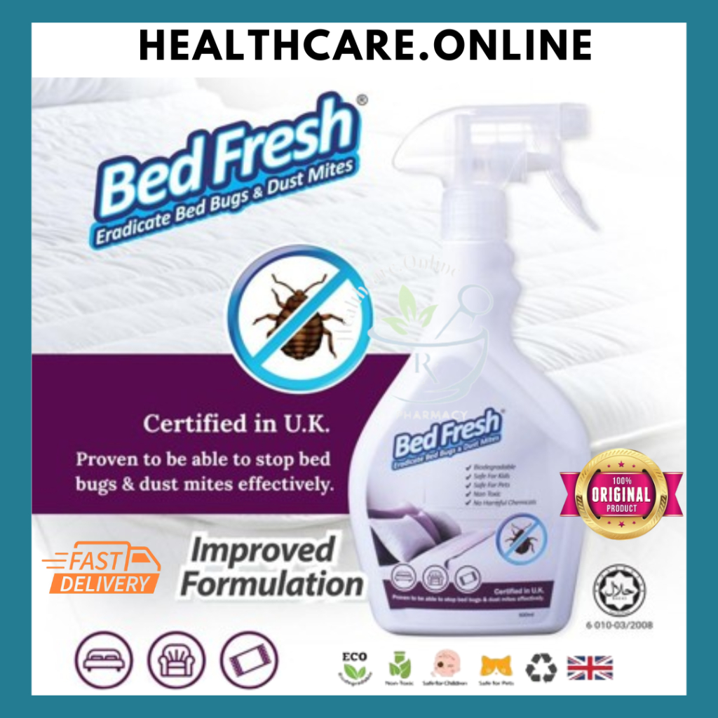 BEDFRESH SPRAY 500ML-ERADICATES BED BUGS & DUST MITES // BED FRESH ...