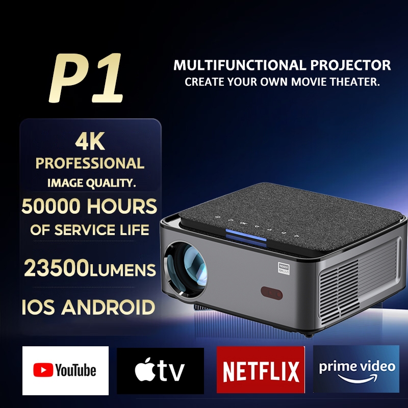 Smart Mini Projector Android 11 Full HD Projector Native 1080P 4K ...