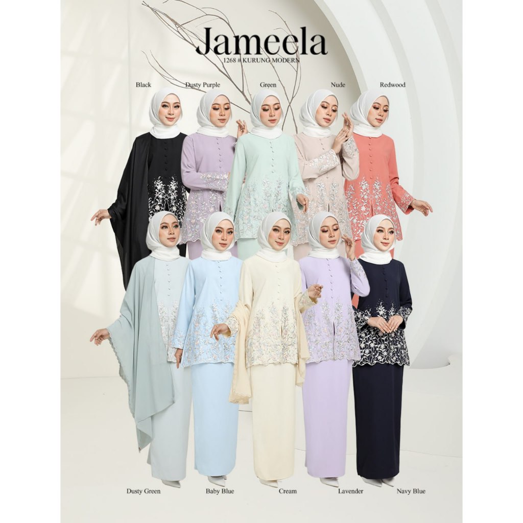 CHIC CHOC (1268) Baju Kurung Modern JAMEELA Material Polyester and ...