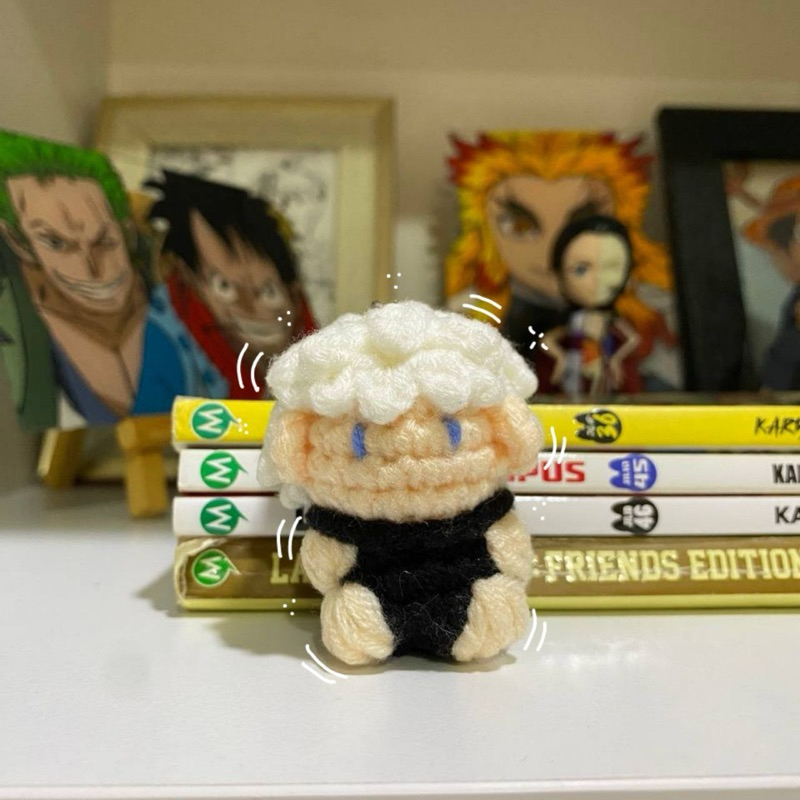 [pre order] Gojo Satoru crochet from Jujutsu Kaisen Keychain cute ...