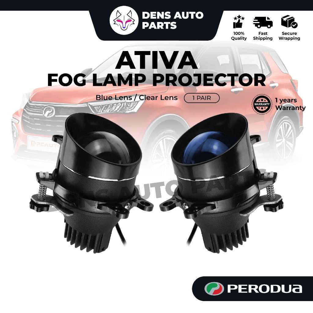 🔥Warranty Perodua Ativa 3.0 Inch Fog Light Projector Lens 12000LM Build ...