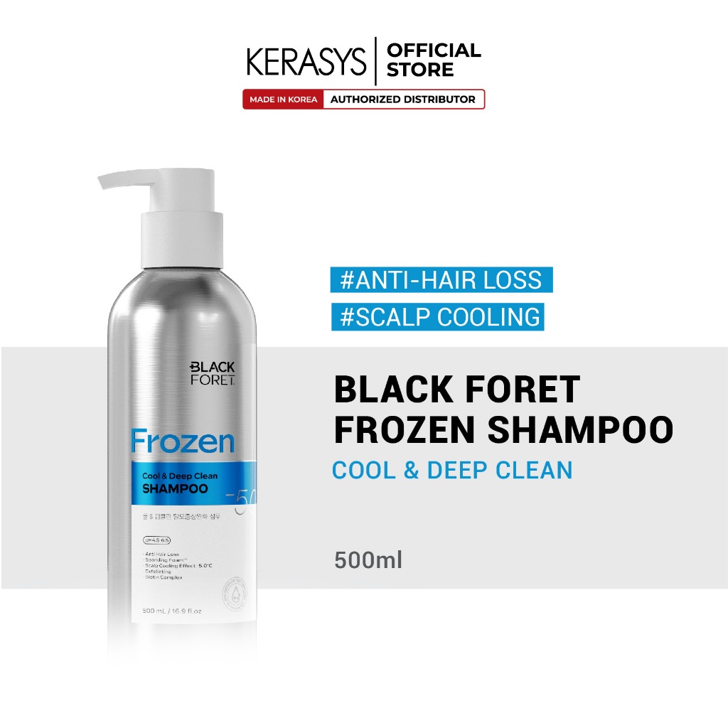 Kerasys Black Foret Frozen Cool And Deep Clean Shampoo (500ml) | Shopee ...