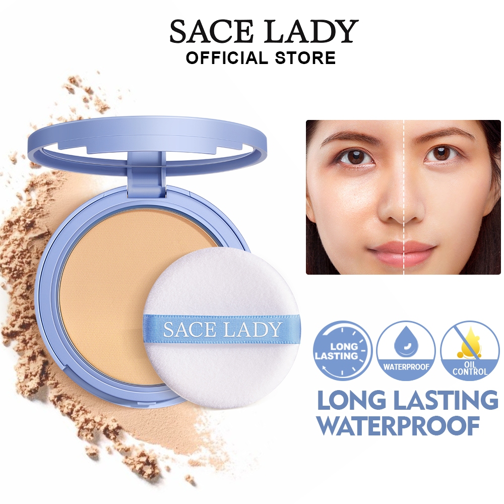 SACE LADY Compact Powder Lasting Waterproof Setting Powder Oil Control ...