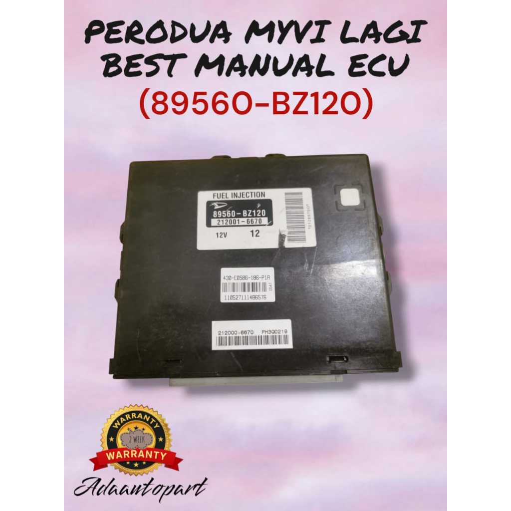 PERODUA MYVI LAGI BEST MANUAL ECU - 89560-BZ120 | Shopee Malaysia