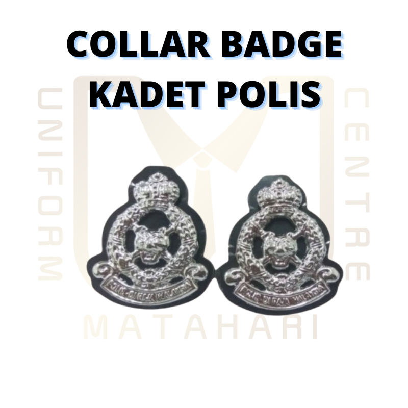 KADET POLIS COLLAR BADGE (IN SET) (KP121C) | Shopee Malaysia