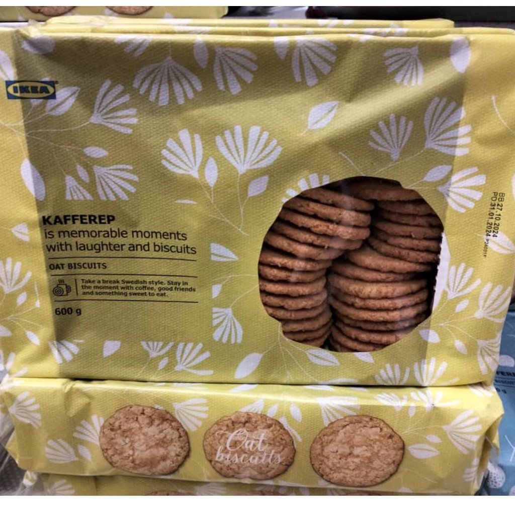 KAFFEREP Oat Biscuits, IKEA, 600g (Assorted) | Shopee Malaysia