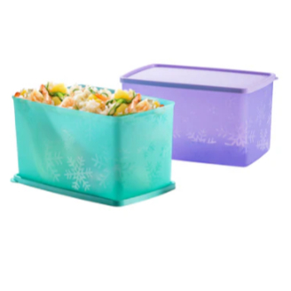 Tupperware Snowflake Square Round Set 2.8L | Shopee Malaysia