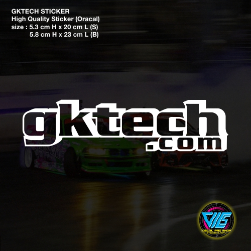 GKTECH Logo Sticker / Decal (High Quality Sticker) | Shopee Malaysia