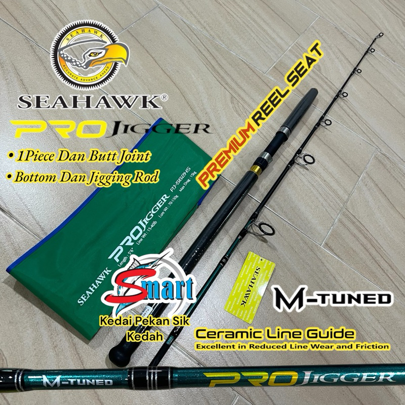 SEAHAWK PRO JIGGER SPINNING FISHING ROD / Jigging Bottom Boleh | Shopee ...