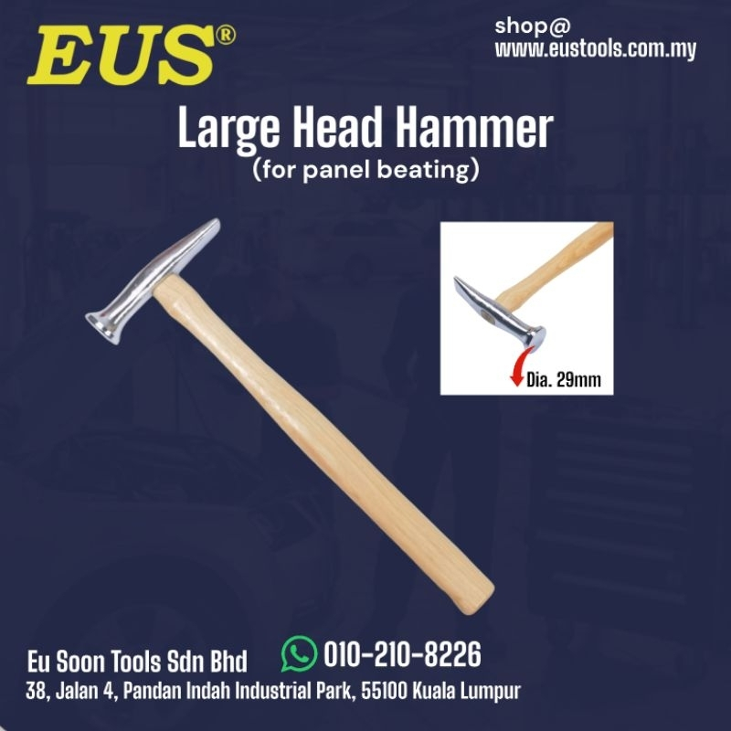 Large Head Hammer for Panel Beating (Dia. 29mm) | Shopee Malaysia