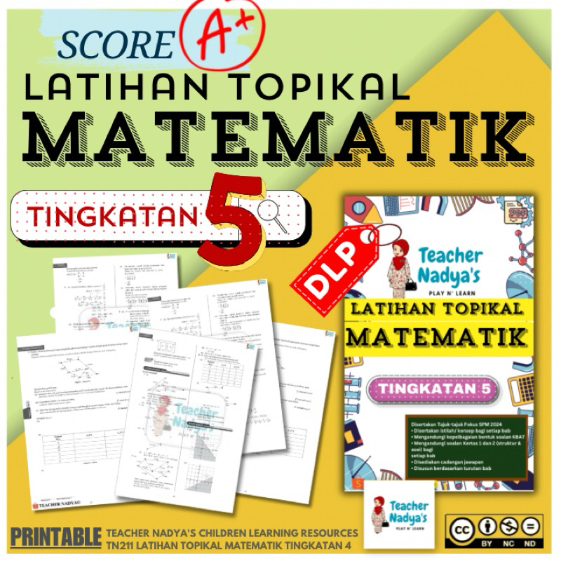 [ SOFTCOPY / PDF ] Latihan Topikal Matematik Tingkatan 5 | Math Form 5 ...