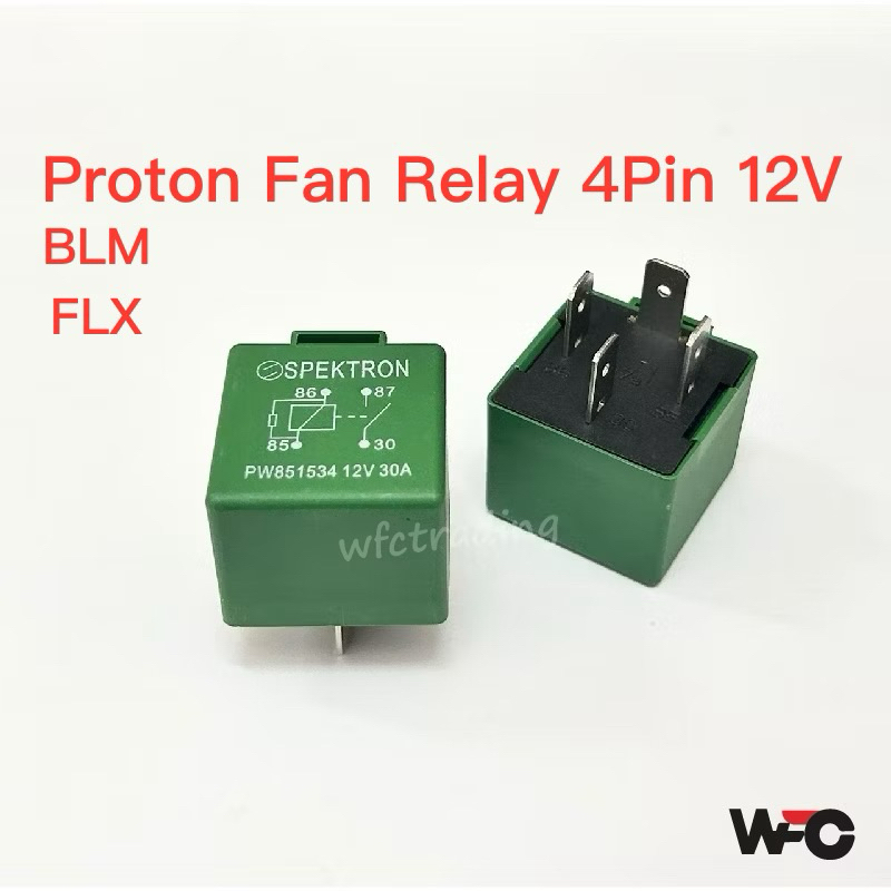 Proton Saga BLM FLX Fan Relay 4Pin PW851534 PW537074 Spektron Relay Blm ...