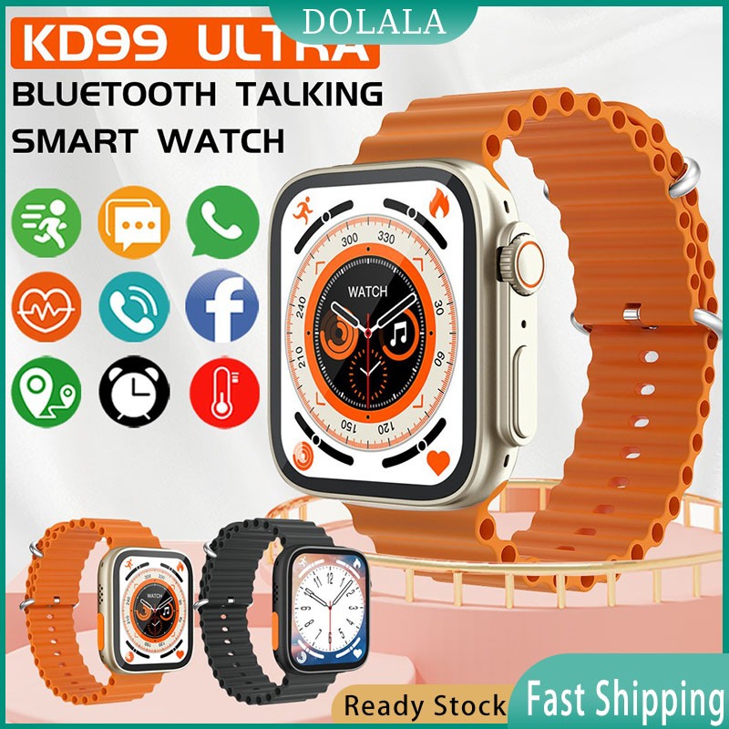 KD99 Ultra Smart Watch Series 8 1.99" HD Screen Smartwatch Men's Bluetooth Call Watch8 Ultra ...