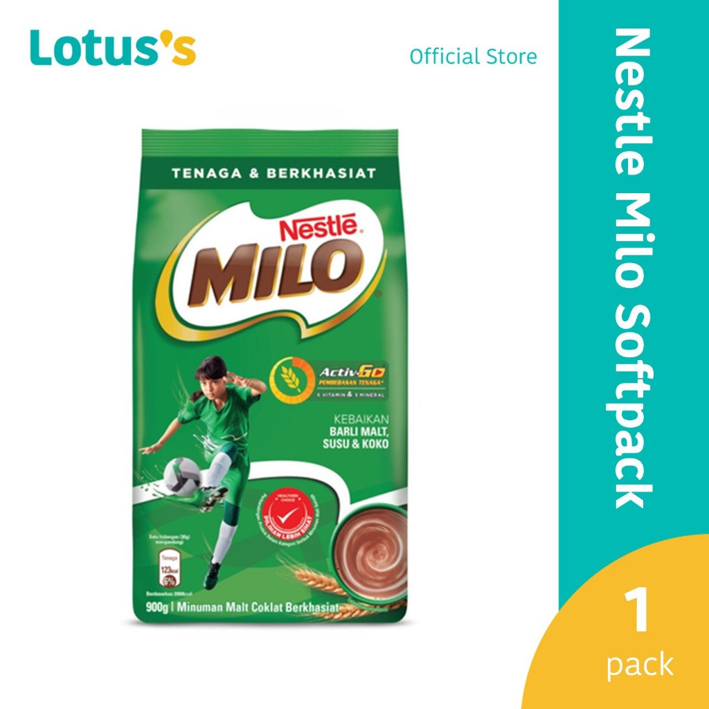 NESTLÉ MILO Chocolate Malt Powder Softpack 900g | Shopee Malaysia