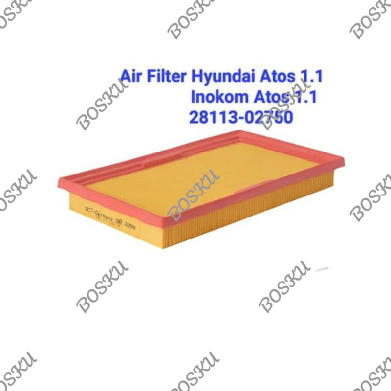 Hyundai Atos 1.1 Inokom Atos 1.1 Air Filter 28113-02750 | Shopee Malaysia