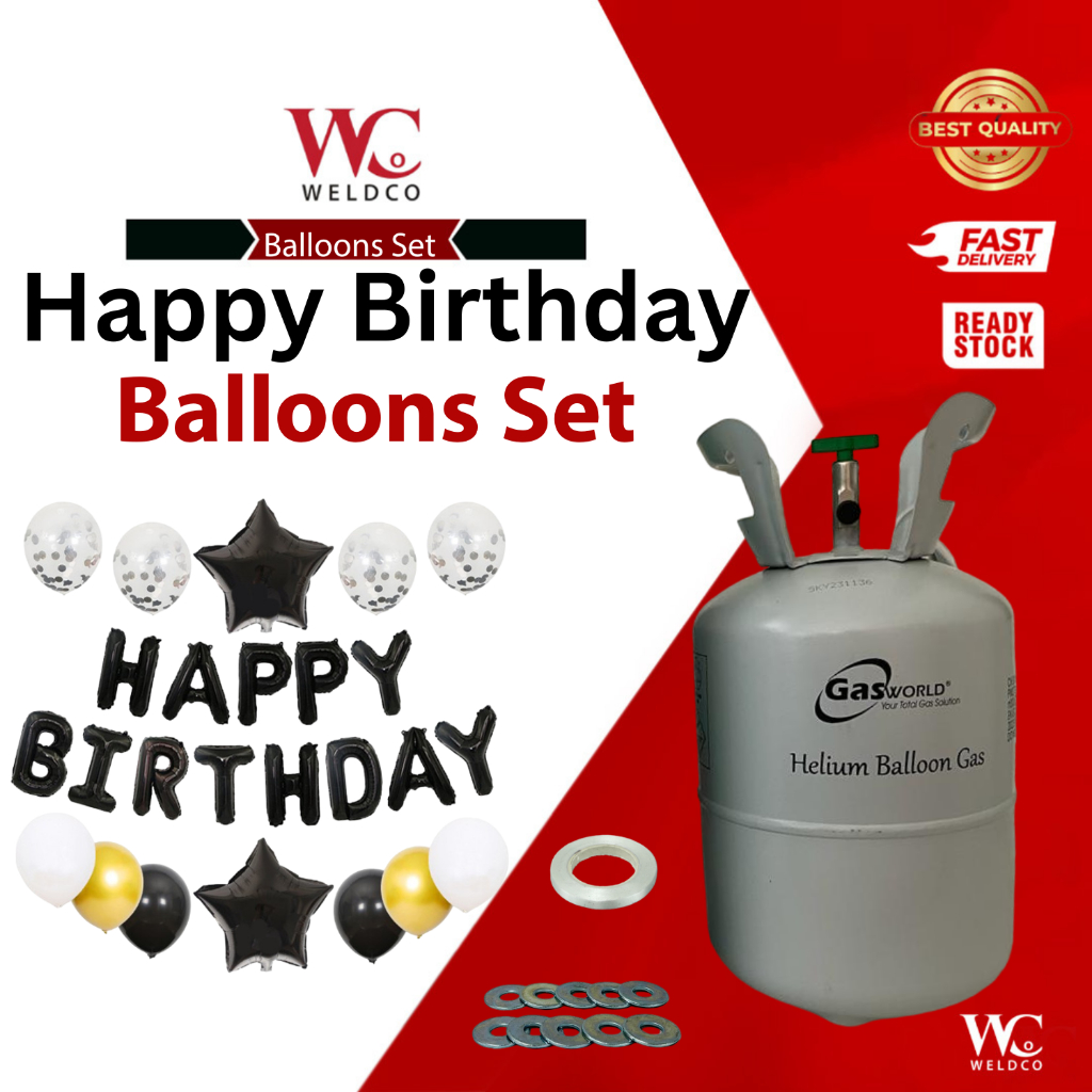 [SHIP IN 24HRS] Party Disposable Helium Balloon Tank 7L Set/Parti ...