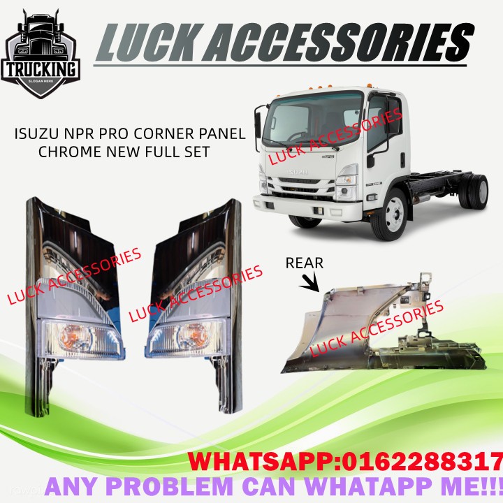 ISUZU NPR PRO CORNER PANEL CHROME NEW FULL SET | Shopee Malaysia