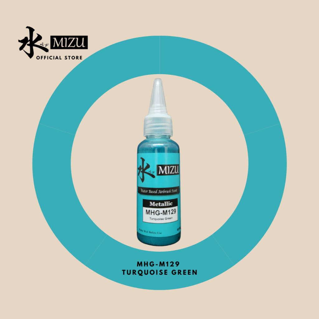 MIZU Metallic Color Series - MHG-M129 Turquoise Green Water Based ...