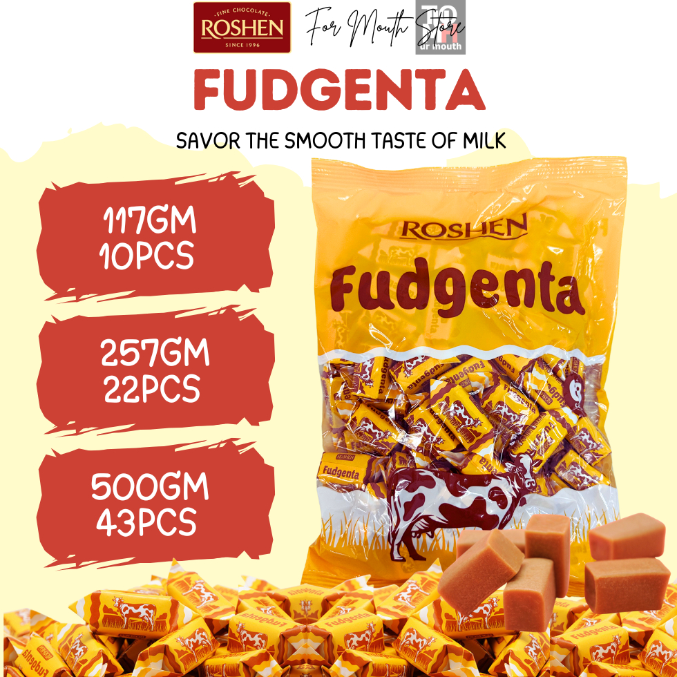 ROSHEN Fudgenta Milk Candy/ Candy Viral/ Sweet/Sweets/ Soft Candy ...
