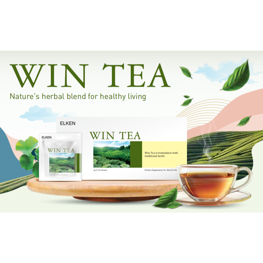NEW Elken Win Tea Tea kurus Slimming Tea (30 sachets) - Ready stock ...