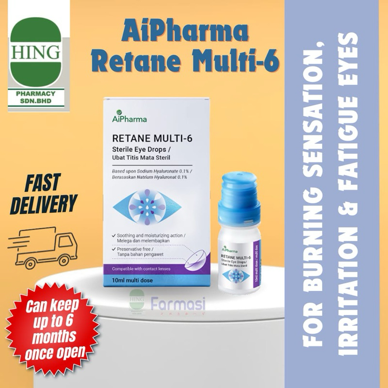 AiPharma Retane Multi-6 Sterile Eye Drops ( 10ml ) | Shopee Malaysia
