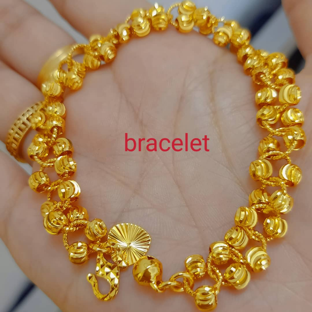 Rantai Tangan Emas Bangkok Bracelet GOLD PLATED | Shopee Malaysia