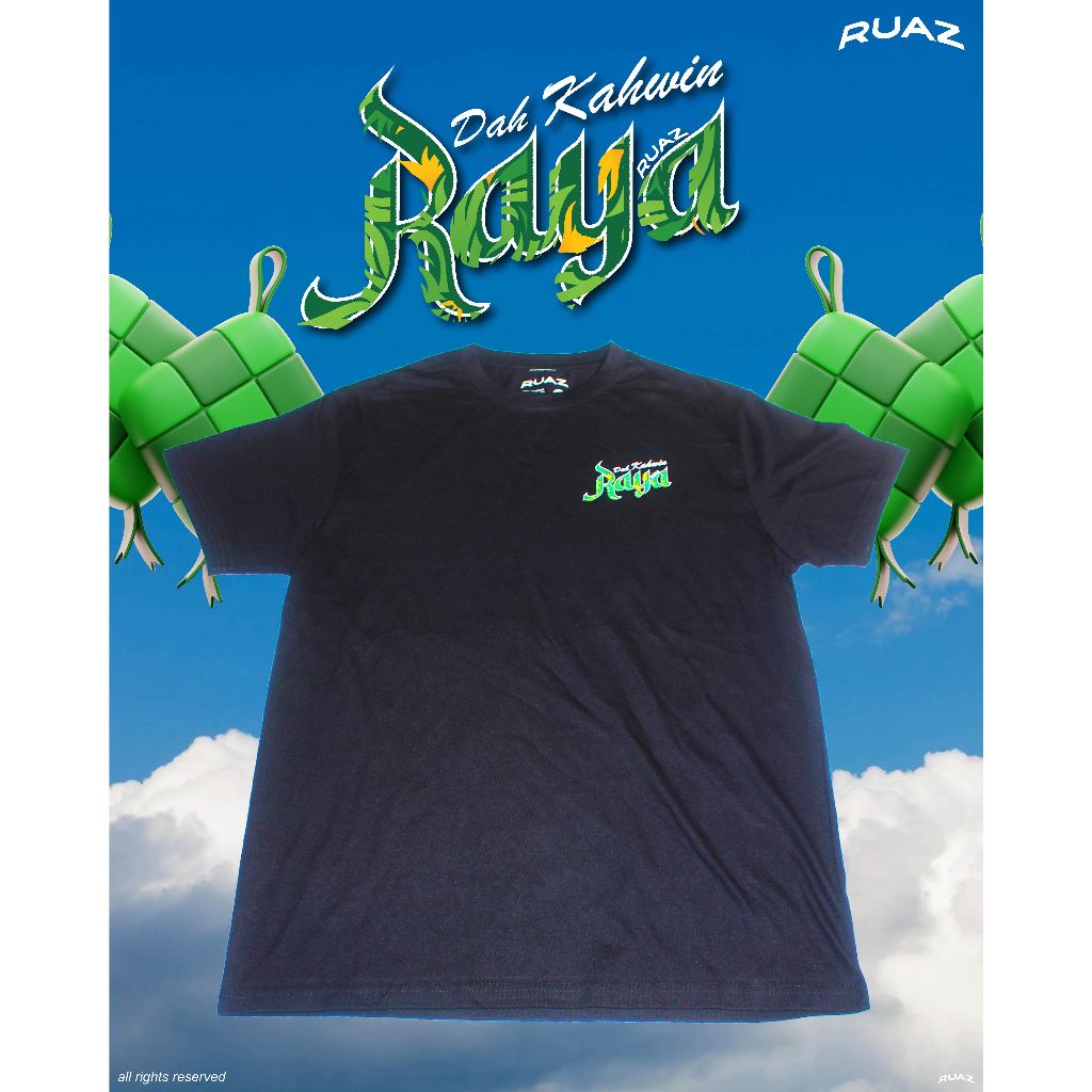 RUAZ T-shirt (RAYA Single/Kahwin) | Shopee Malaysia