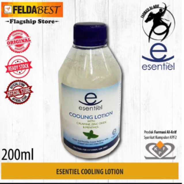 ESENTIEL Cooling Lotion 200ml COOLING LOTION WITH CALAMINE, ZINC OXIDE ...