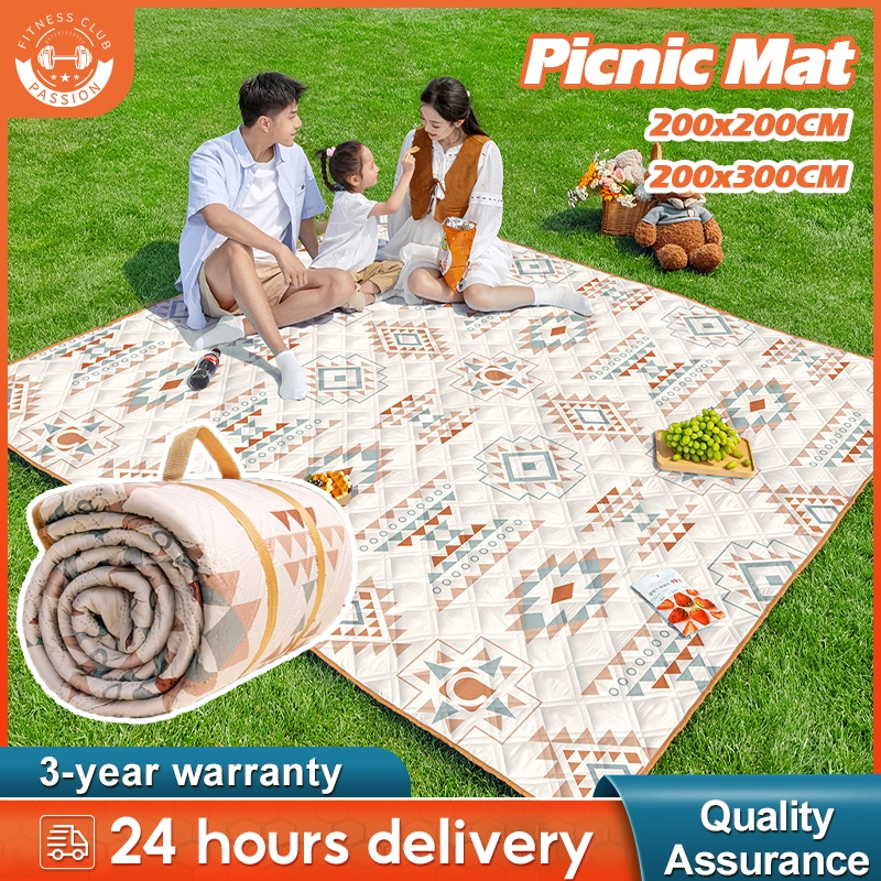 200x200cm Outdoor Picnic Mat Foldable Camping Mat Easy Carry/Tikar Mat ...